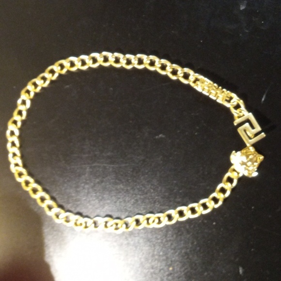 Versace | Jewelry | Womens Versace Gold Medusa Logo Chain | Poshmark